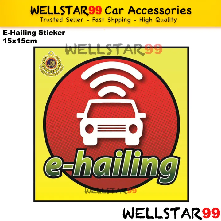 Car E-Hailing e hailing Sticker 1pcs 15x15cm | Lazada