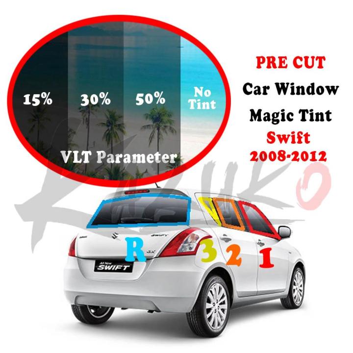 For Swift 2008 - 2012 Magic Tinted Magic Tint Kereta Ikut Bentuk Cermin ...