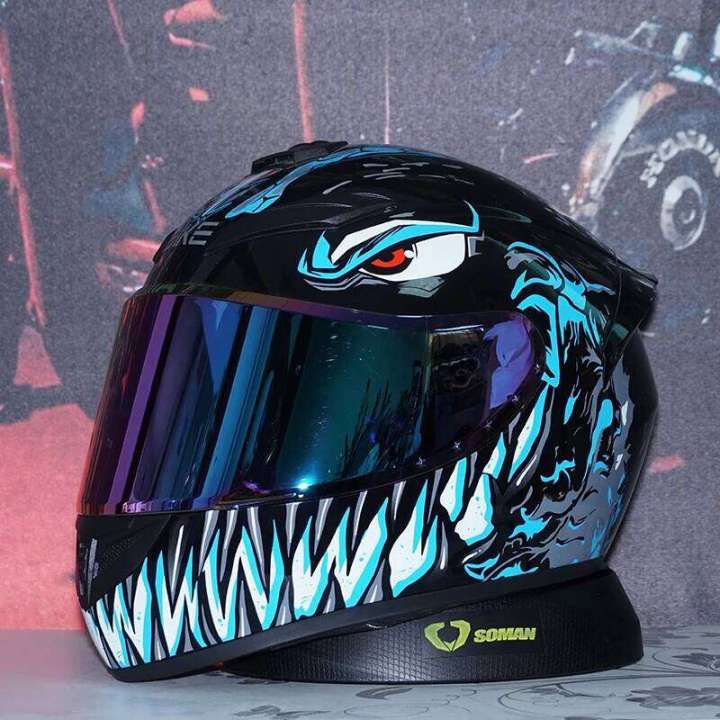 Full Face Motorcycle Helmet - DOT Approved, Lightweight & Comfortable ...