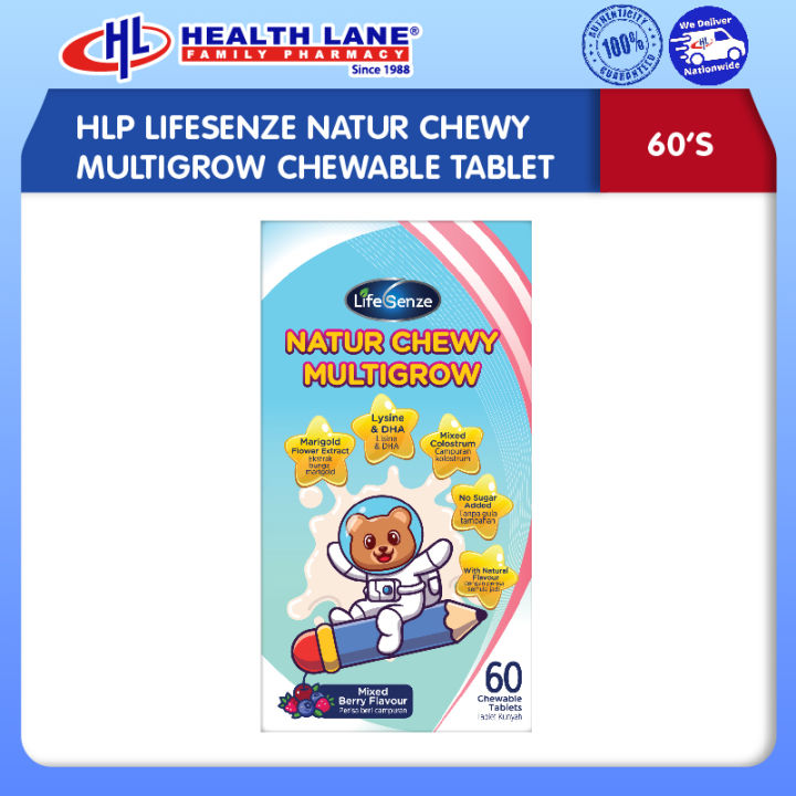 HLP LIFESENZE NATUR CHEWY MULTIGROW CHEWABLE TABLET (60'S ...