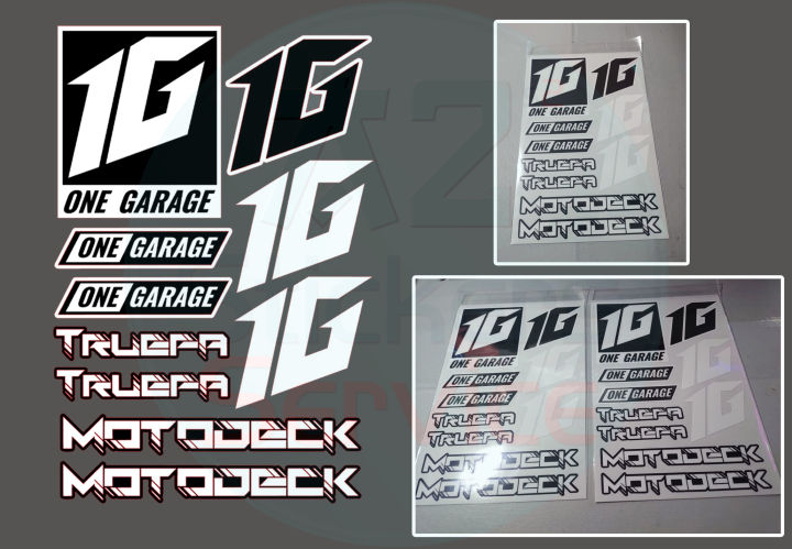 1G One Garage Motodeck inspired Stickers set | Lazada PH