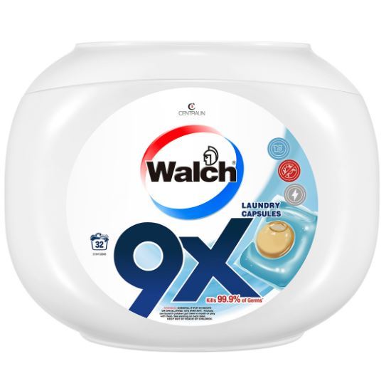 Walch 9X laundry Anti-Bacterial Anti-Mite Detergent Capsule 12g 32x 6 ...