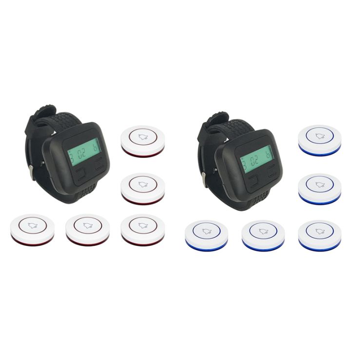Wireless Restaurant Calling System 5Table Call Button Transmitters ...