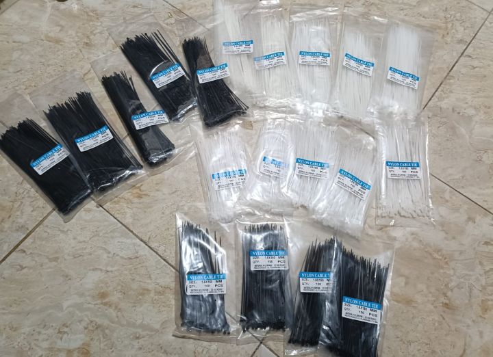 Nylon Cable Tie Kabel Tie Nilon Hitam Putih Serbaguna | Lazada Indonesia