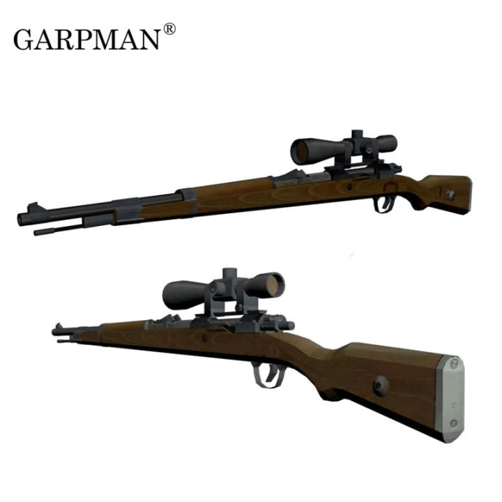 1:1 Germany Tactical 98K Sniper 3D Paper Model Manually l PaperModel ...
