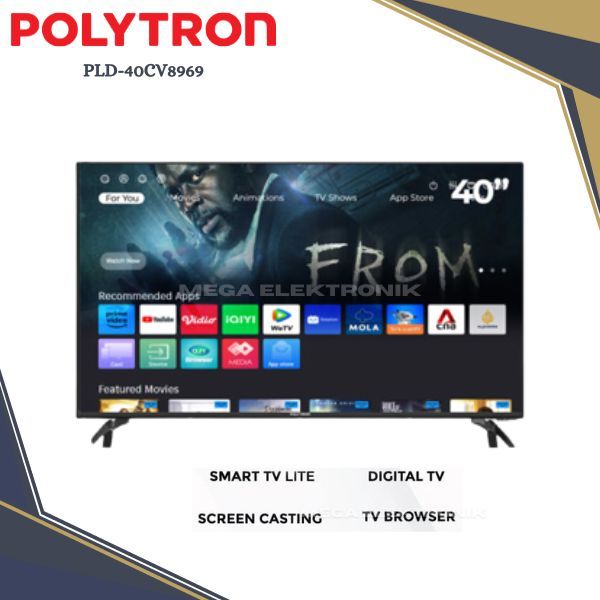 POLYTRON PLD-40CV8969 LED 40 INCH SMART TV khusus jabodetabek | Lazada ...