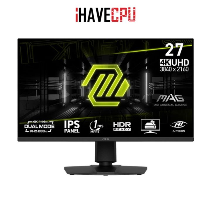 iHAVECPU MONITOR (จอมอนิเตอร์) MSI MAG 275UPD E14 - 27 IPS 4K 144Hz/FHD 288Hz | Lazada.co.th
