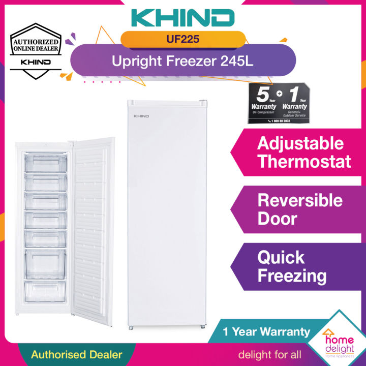 Khind Upright Freezer 245L 182L 157L UF225 UF163 UF157 | Lazada