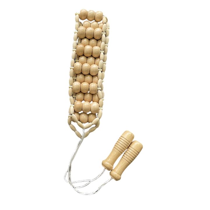 Back Massage Rope Bead Roller Massager Wooden Massage Tool Wood Therapy ...