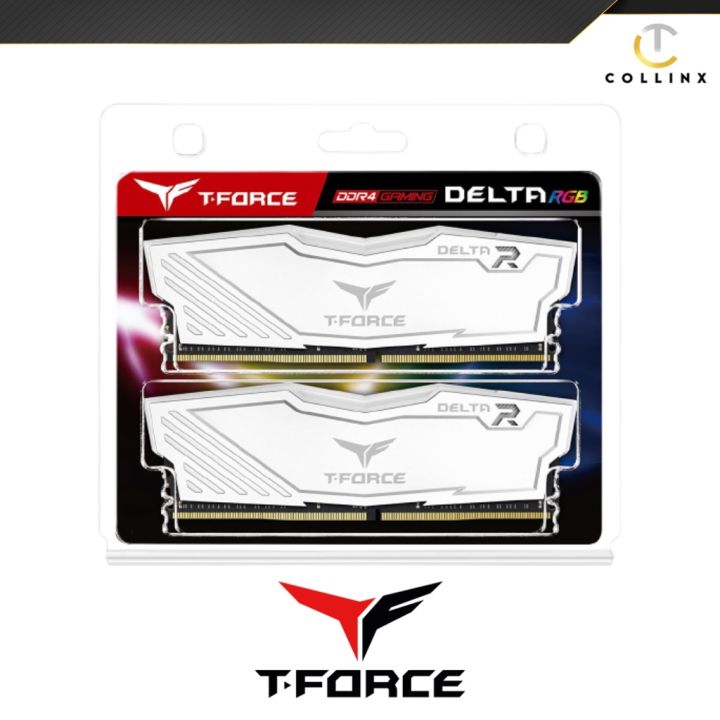 16GB (2X8GB ) DDR4 TeamGroup TForce Delta White RAM | 3200MHZ / 3600MHZ ...