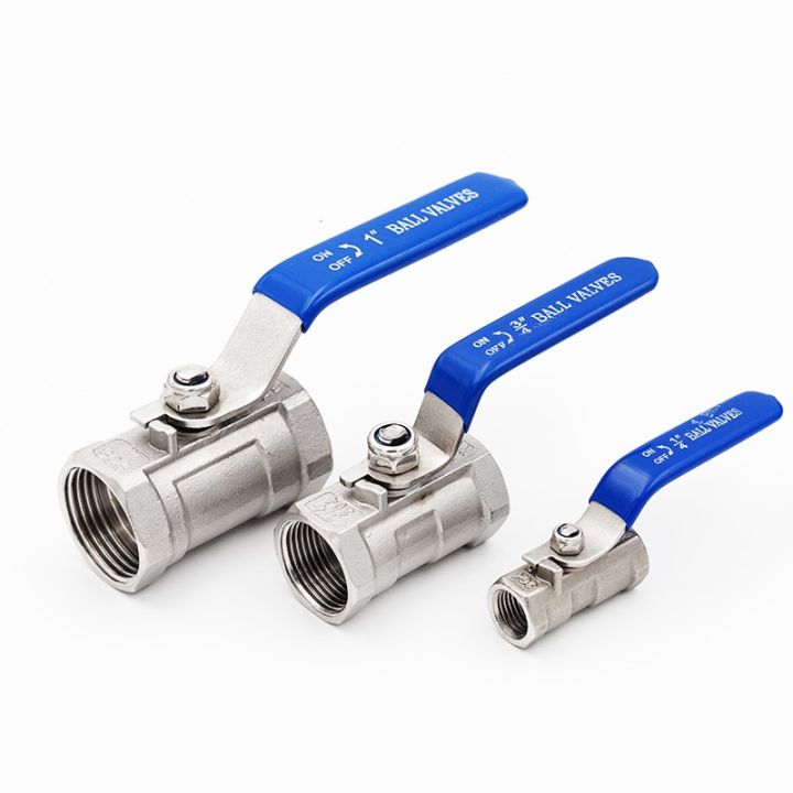 Stainless Steel BallValve SS304 1pc Ball Valve 1/4" 3/8" 1/2" 3/4" 1" 1 ...