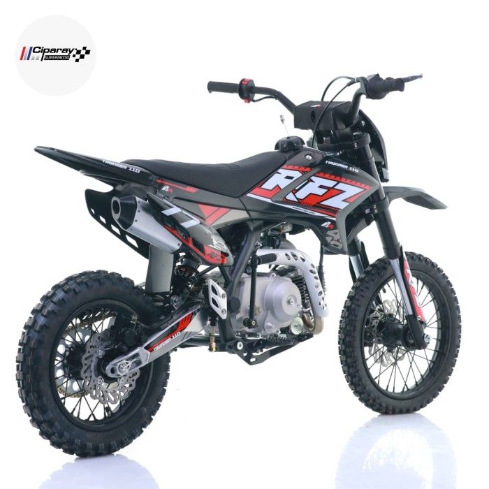MOTOR MINI TRAIL RFZ THUNDER 110CC R14/12 SEMI AUTO 2024 - Merah ...