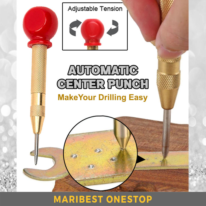AUTOMATIC CENTER PUNCH Spring Loaded Marking Holes For Start Drilling ...