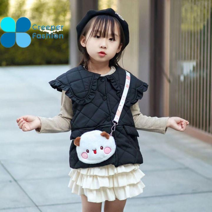 CREEPER Large Capacity Bubu and Dudu Panda Plush Bag Zipper PP Cotton ...
