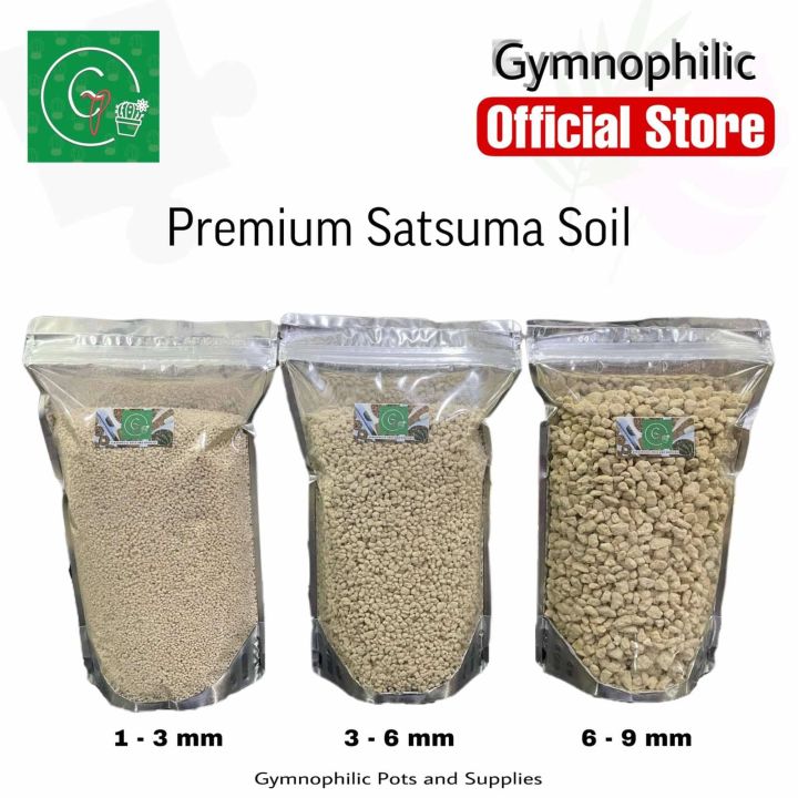 GYMNOPHILIC PREMIUM SATSUMA TSUCHI 250g, 500g, and 1000g (1-3mm, 3-6mm and 6-9mm) | Lazada PH
