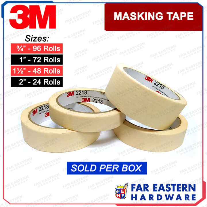 3M Masking Tape 3/4" 1" 1-1/2" 2" SOLD PER BOX Made in Taiwan | Lazada PH