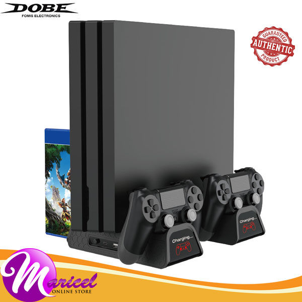 DOBE PS4 Console Cooling Stand with with LED Controller Charger and ...