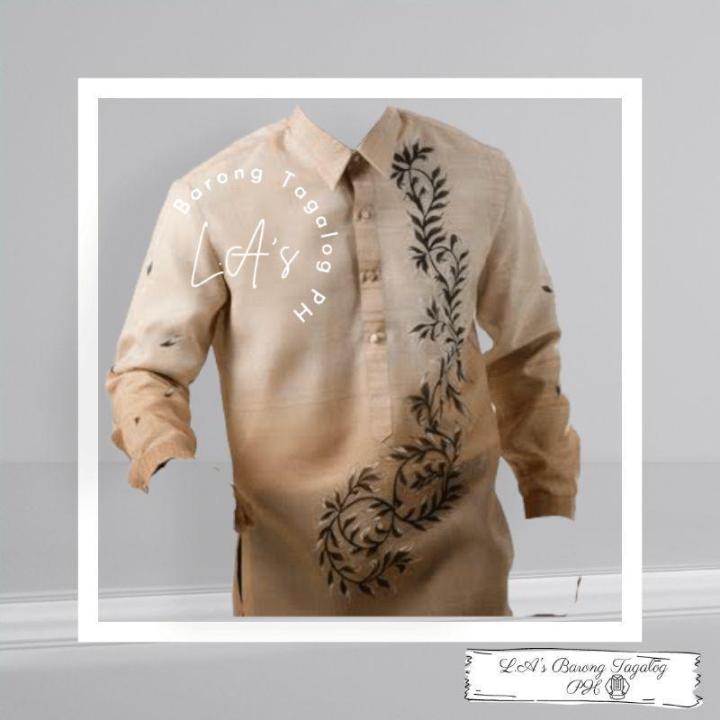 Barong Tagalog Monochromatic Hand painted design | Lazada PH