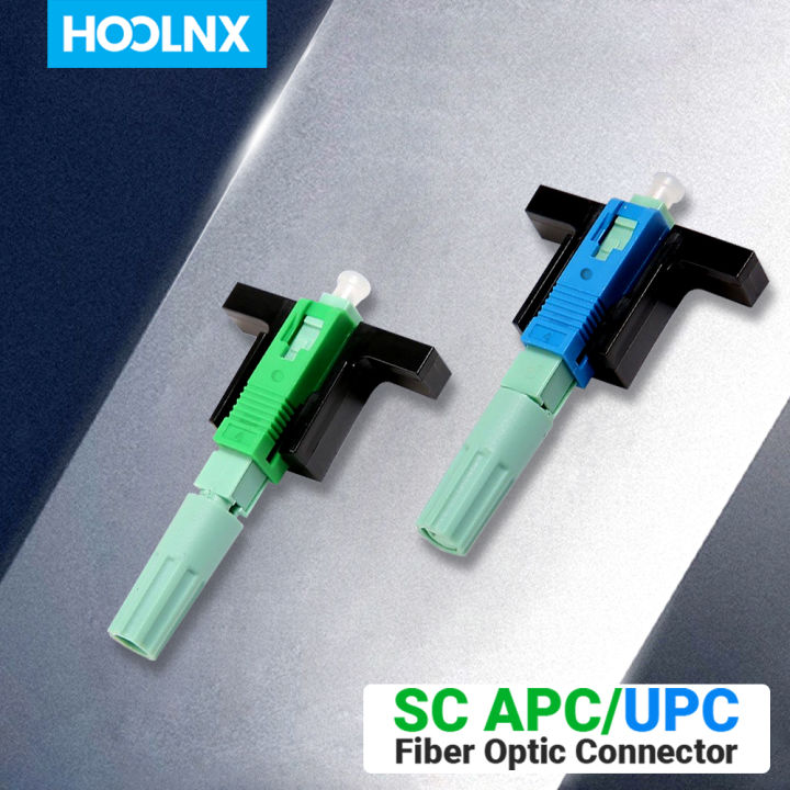 HOOLNX New SC APC UPC Fiber Optic Connector 60mm FTTH Optical Fast Connector Single-Mode Fiber ...