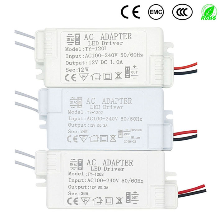 LED Driver 12v 5A LED Power supply For LEDs AC220 TO 12V 1A 2A 3A Power ...