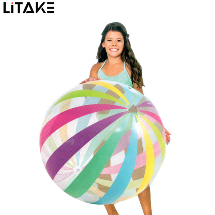 Beach Balls Inflatable Ball Big Beach Ball Set Jumbo Oversized Blow Up ...