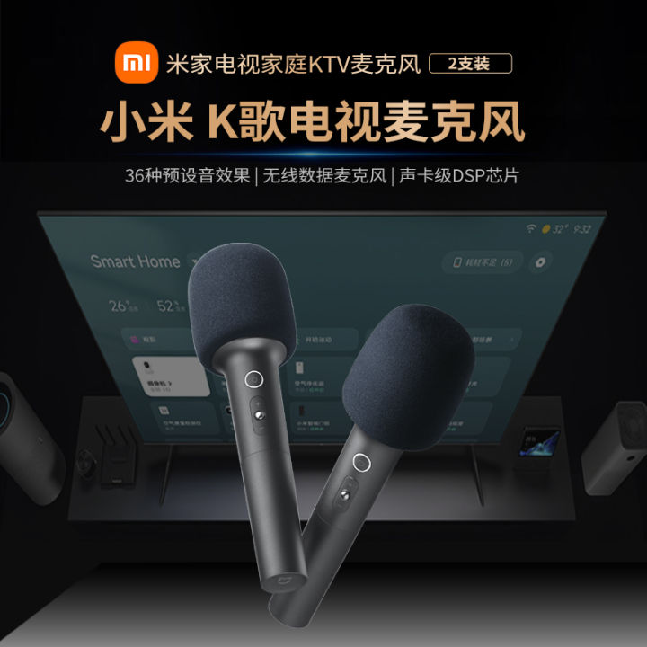 Xiaomi MIJIA karaoke microphone large screen version, 2-pack, home KTV ...