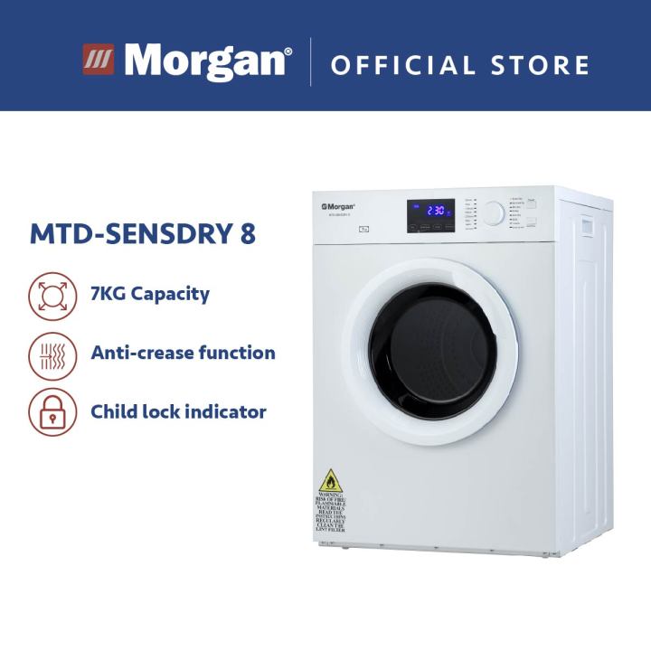 MORGAN MTD-SENSDRY 8 LAUNDRY TUMBLE DRYER 7KG | Lazada
