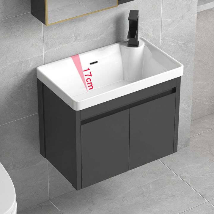 Space Aluminum Bathroom Basin Cabinet Without Mirror Small Unit ...