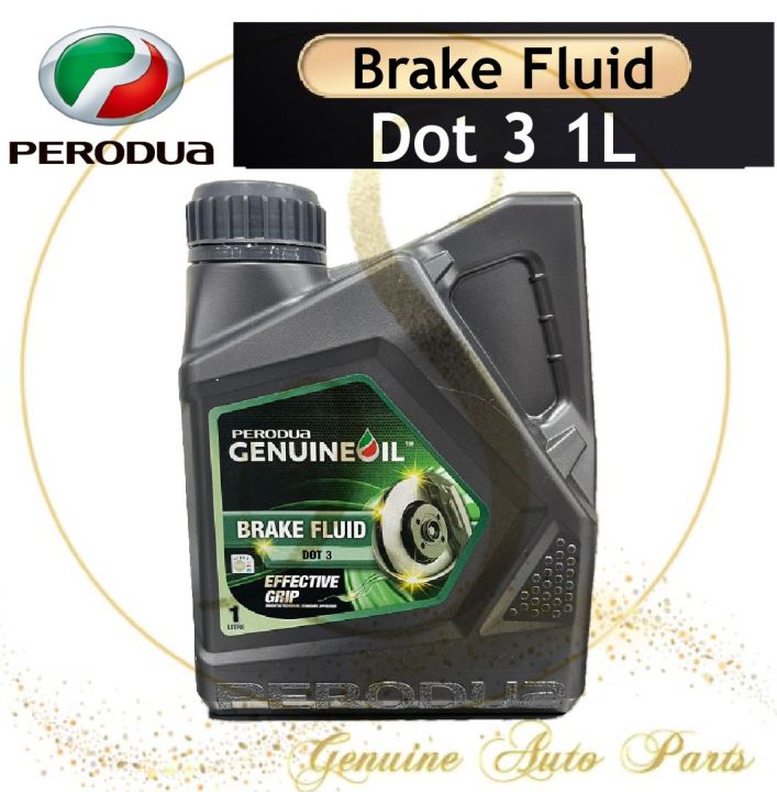 (100% original) Perodua Brake Fluid Dot 3 1L Perodua New Packing ...