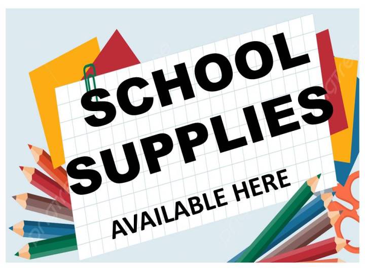SCHOOL SUPPLIES LAMINATED SIGNAGE A4 SIZE | Lazada PH