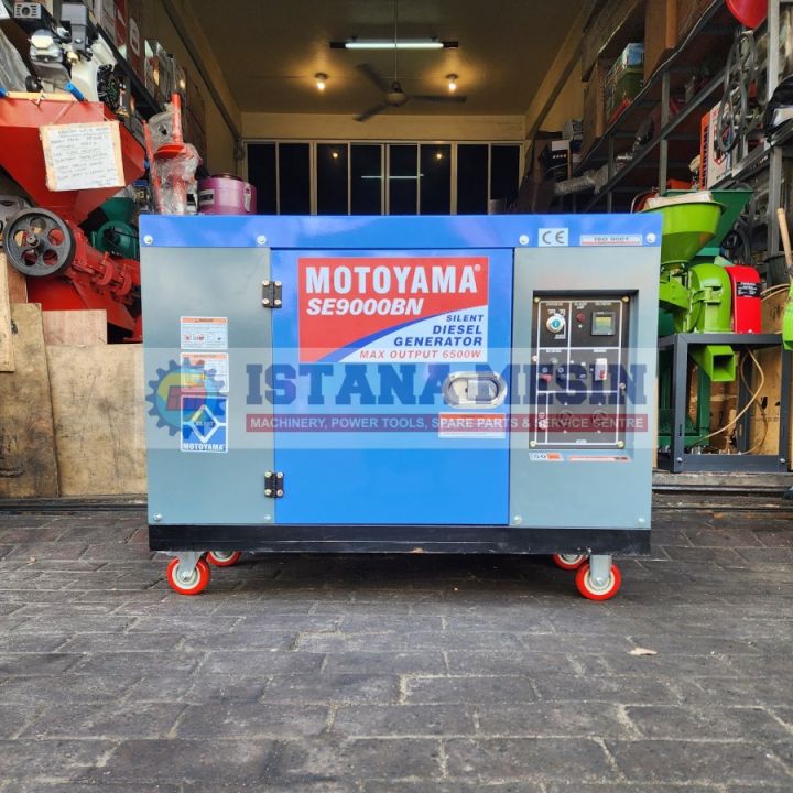 8KVA GENSET SOLAR DIESEL GENERATOR 6500W SILENT MOTOYAMA SE 9000 BN ...