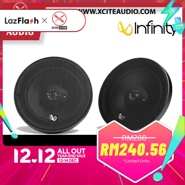 Infinity Alpha 6530 6.5" 290Watts 4 Ohms 2-Way Coaxial Car Speakers ...