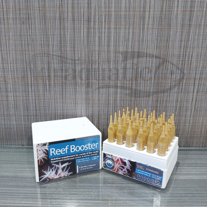 PRODIBIO REEF BOOSTER 1 VIAL AMPUL SUPPLEMENT CORAL LIVE ROCK KORAL ...