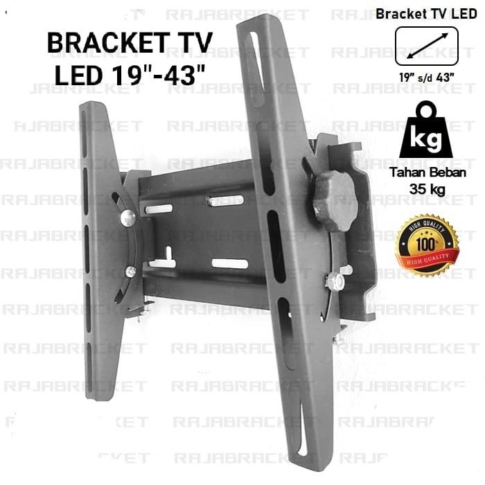 BRACKET BRAKET BREKET TV 17 19 22 24 32 40 43 INCH BESI TEBAL | Lazada ...