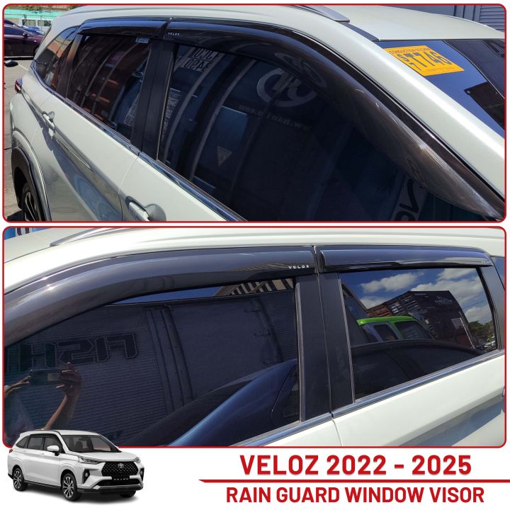 TOYOTA VELOZ 2022 - 2025 WINDOW DOOR RAIN VISOR THAILAND QUALITY (2022 ...
