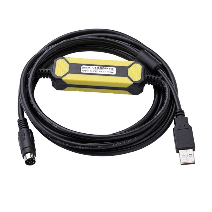 FX-USB-AW Programming Cable For Mitsubishi MELSEC FX Series PLC USB To RS422 Adapter Data ...