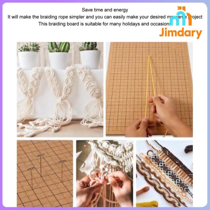 Jimdary Macrame Braiding Board Macrame Project Braiding Board Easy ...