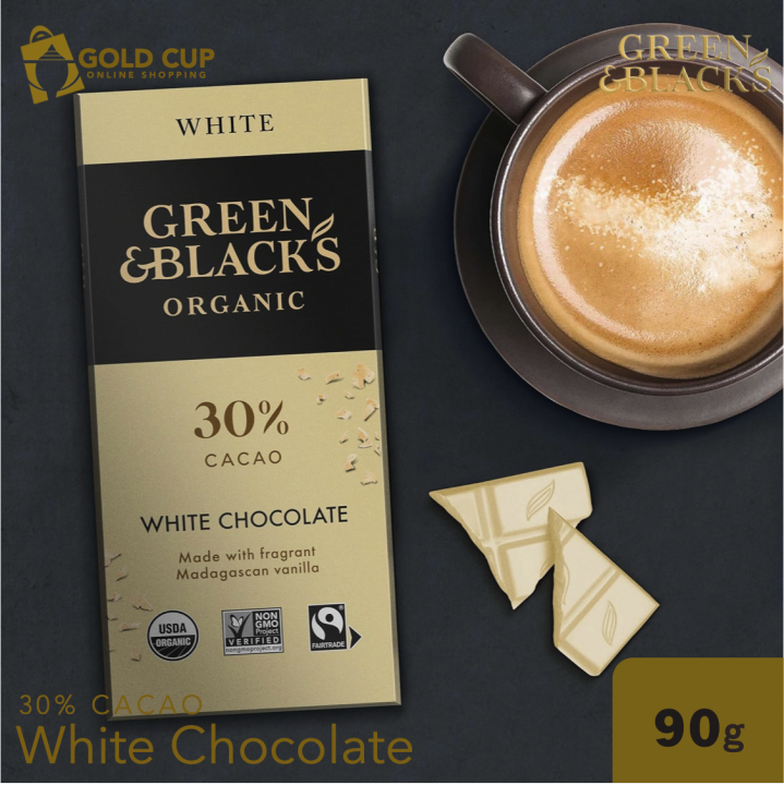 Green & Black's Organic White Chocolate 30% Cacao 90g | Lazada PH