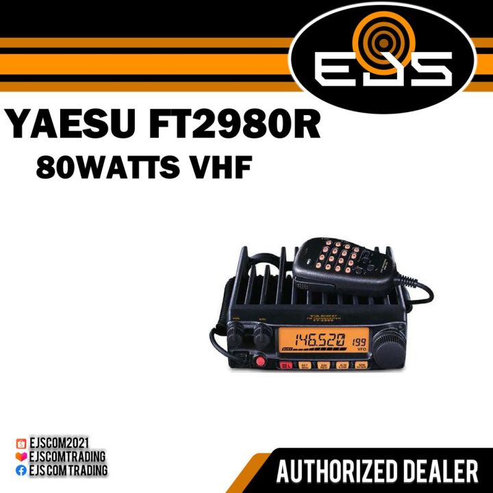 COD YAESU FT2980R Mobile 80watts Base VHF Radio | Lazada PH