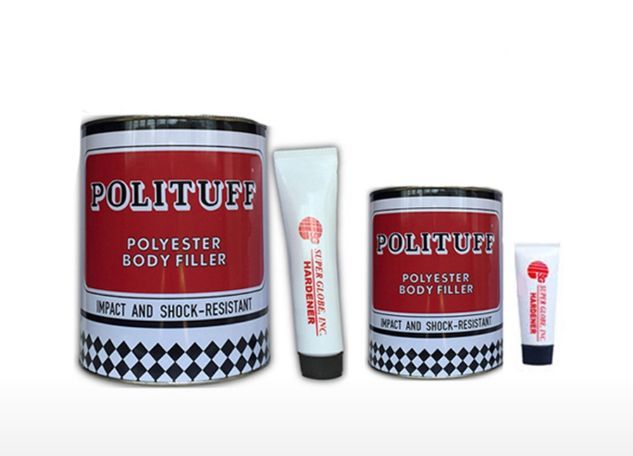 Polituff Body Filler w/ Hardener 1Liter / 1Gallon and Extra Hardener ...