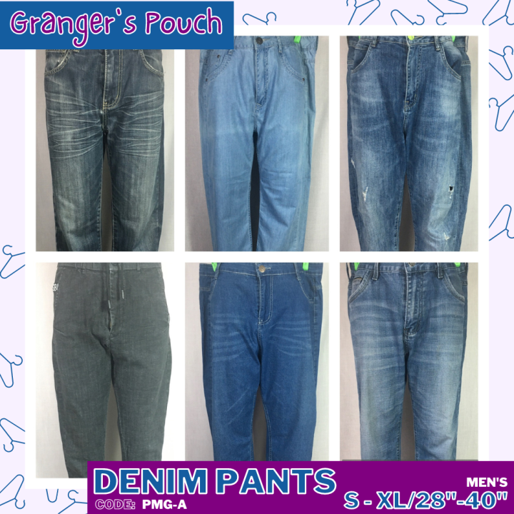 Mens Denim Pants / Men's Chinos Khaki Pants / Korean Ukay (Code: PMG ...