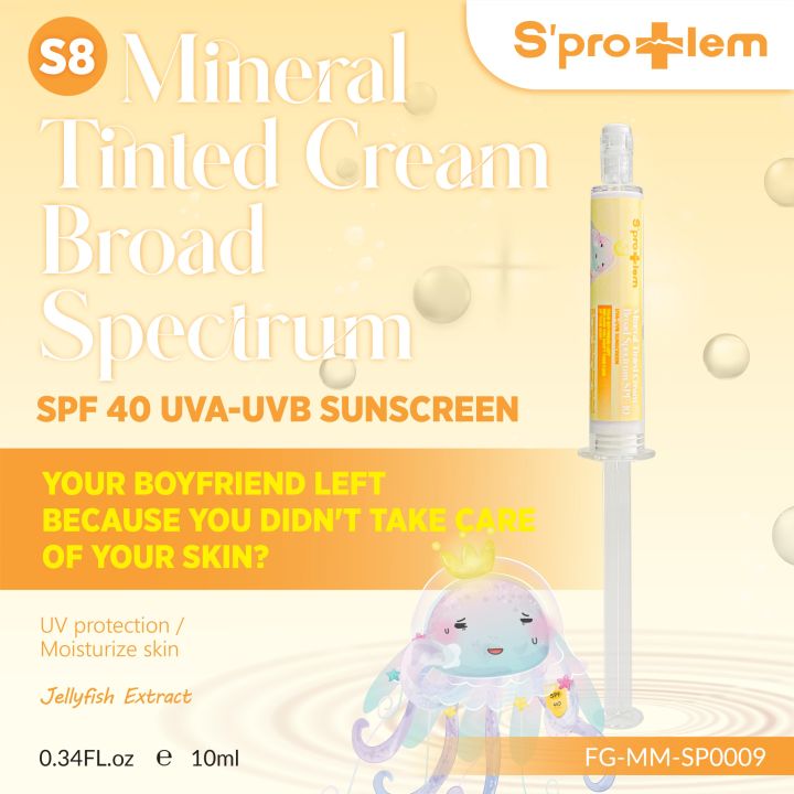 MINERAL TINTED CREAM BROAD SPECTRUM SPF 40 UVA-UVB SUNSCREEN 10ML | Lazada