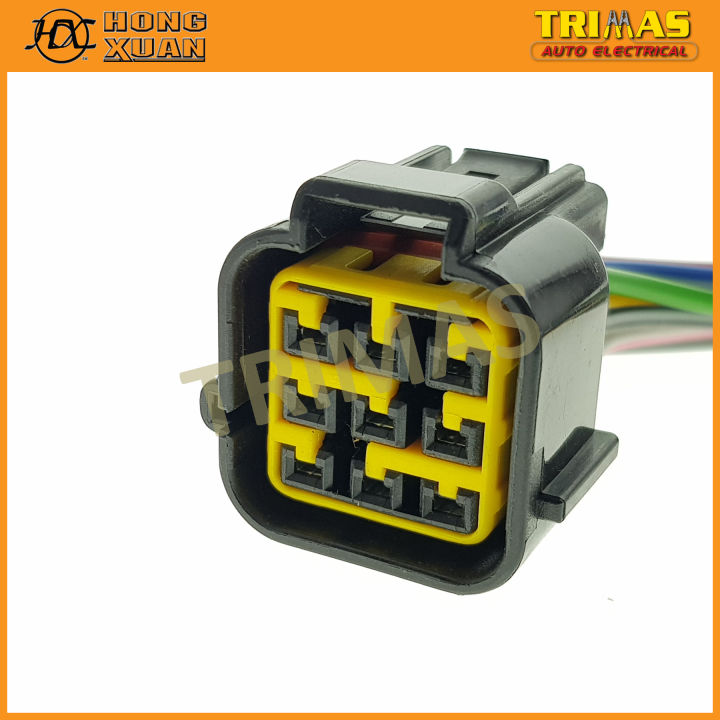 9 Pin Motor Bike Head Light Socket Connector | Lazada