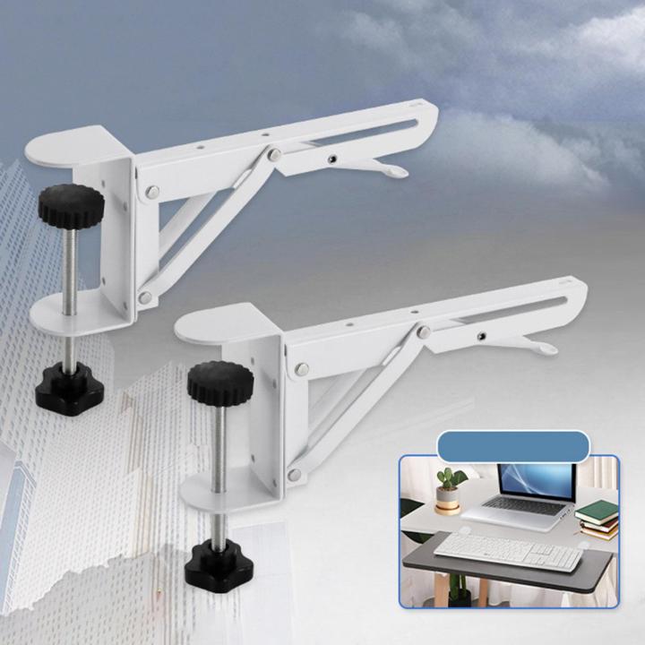 milageto Under Desk Keyboard Tray Adjustable Folding Bracket Clamps ...