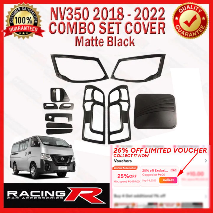 Nissan NV350 2018 to 2022 15 AND 18 STR STD Garnish Combo Set cover ...