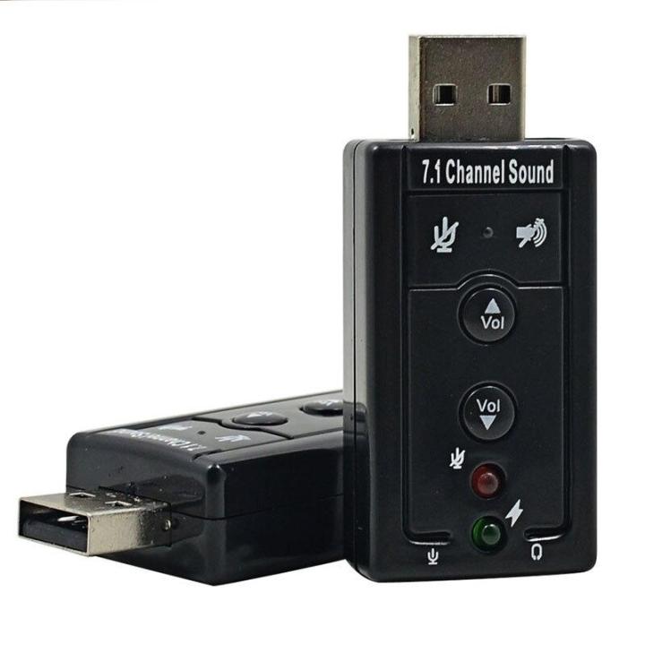 USB Sound Card 7.1 External w/3.5mm usb audio adapter Auricolare MIC ...