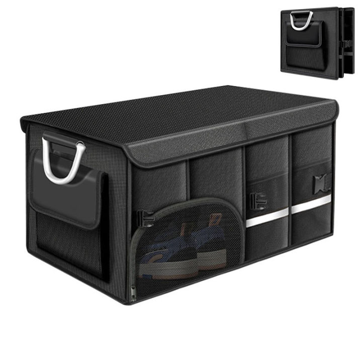 Car Trunk Organizer with Lid,Collapsible Car Trunk Storage Organizer ...