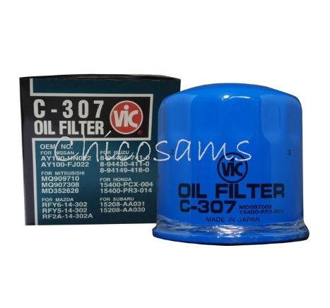 Vic Oil Filter C-307 City/ Trooper/ Galant/ Mazda / Civic / Accent Gas ...
