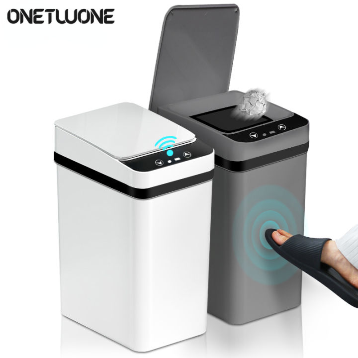 Onetwone 12L Smart Sensor Trash Can Kitchen Bathroom Toilet Garbage Bin ...