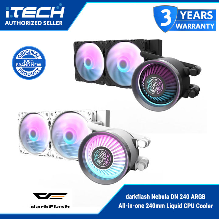 darkflash Nebula DN 240 ARGB All-in-one 240mm Liquid CPU Cooler | Lazada PH